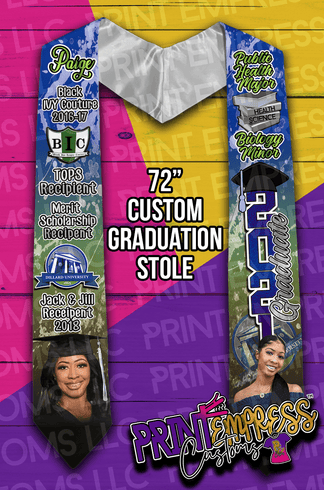 Custom: Graduation Stoles (60" & 70") – PRINT EMPRESS CUSTOMS LLC